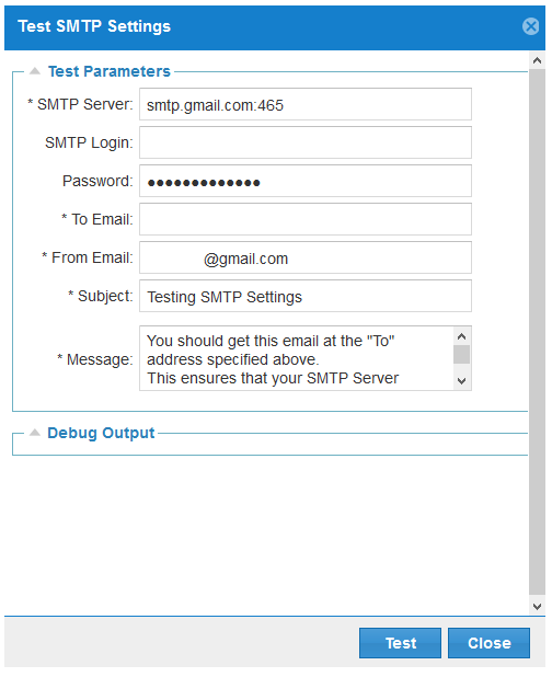 How to send test notification emails in AppLoader?