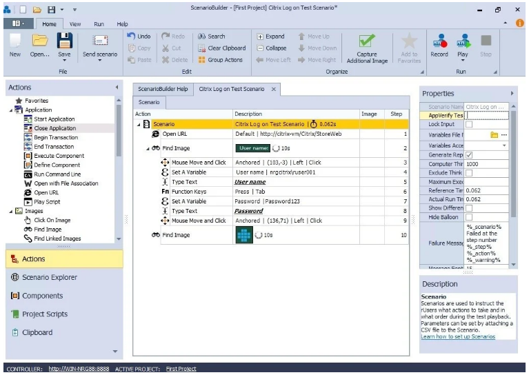 Creating Test Scenario - AppLoader