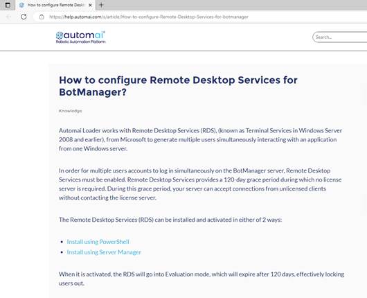 Getting Started with Automai Instructions