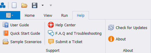 ScenarioBuilder: Help Menu